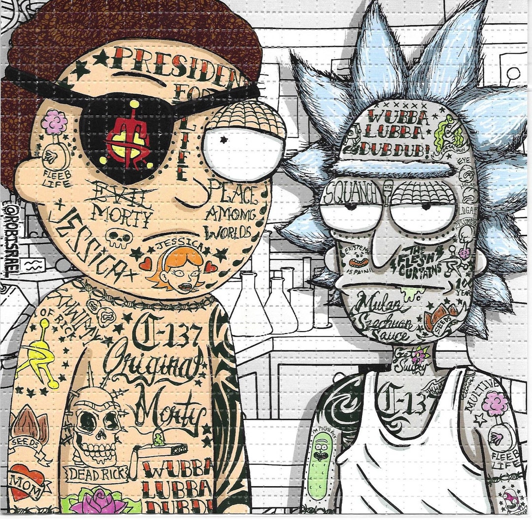 Gangster Rick LSD Blotter Art Psychedelic Acid Free Paper - Etsy
