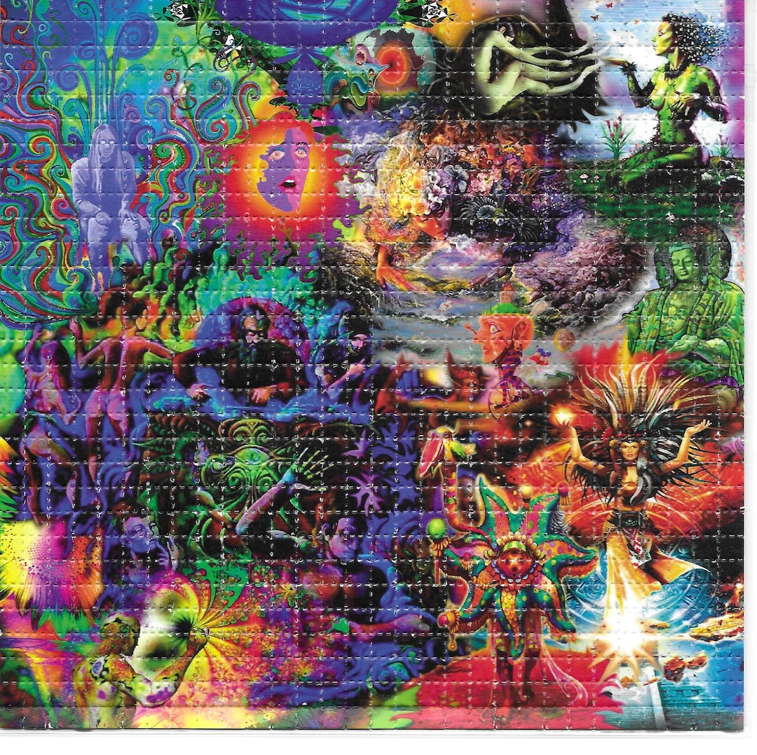 Flower World LSD Blotter Art Psychedelic Acid Free Paper - Etsy