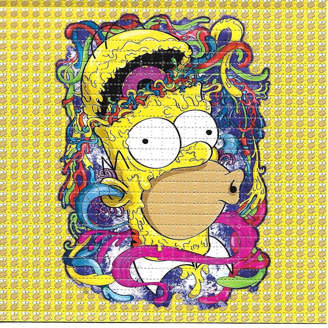 Mind Blown LSD Blotter Art Papel libre de ácido psicodélico - Etsy México