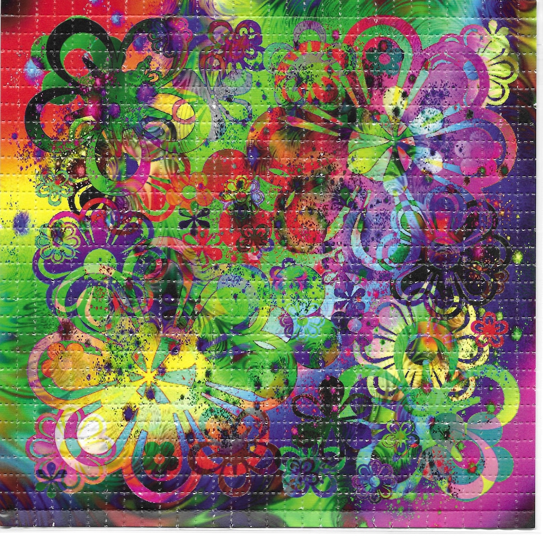 Psychodelic Bouquet LSD Blotter Art Psychedelic Acid Free - Etsy