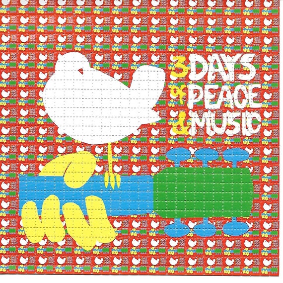 Peace and Music Woodstock LSD Blotter Art Psychedelic Acid | Etsy