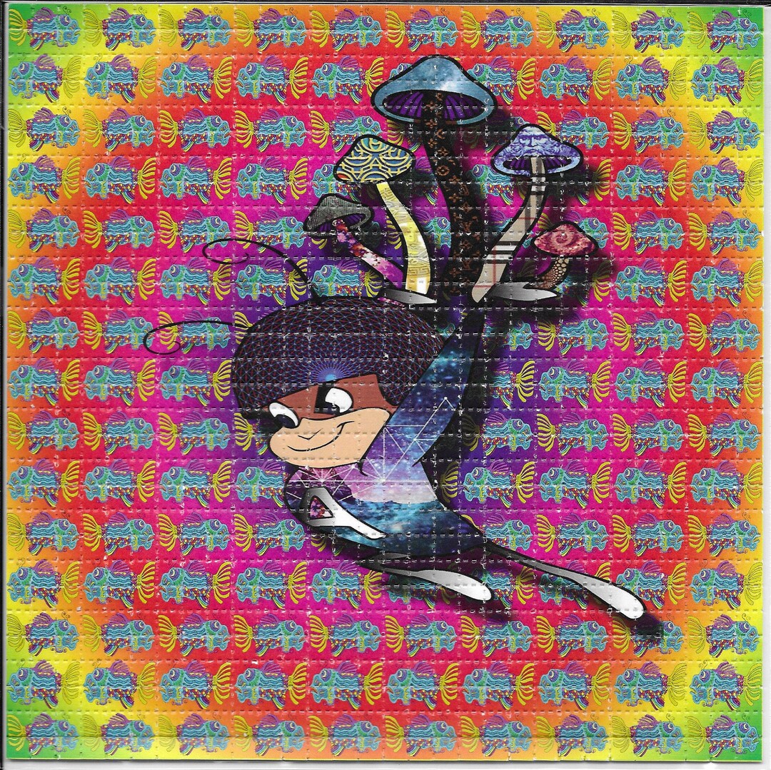 Captain Mushroom LSD Blotter Art Psychedelic Acid Free Paper - Etsy