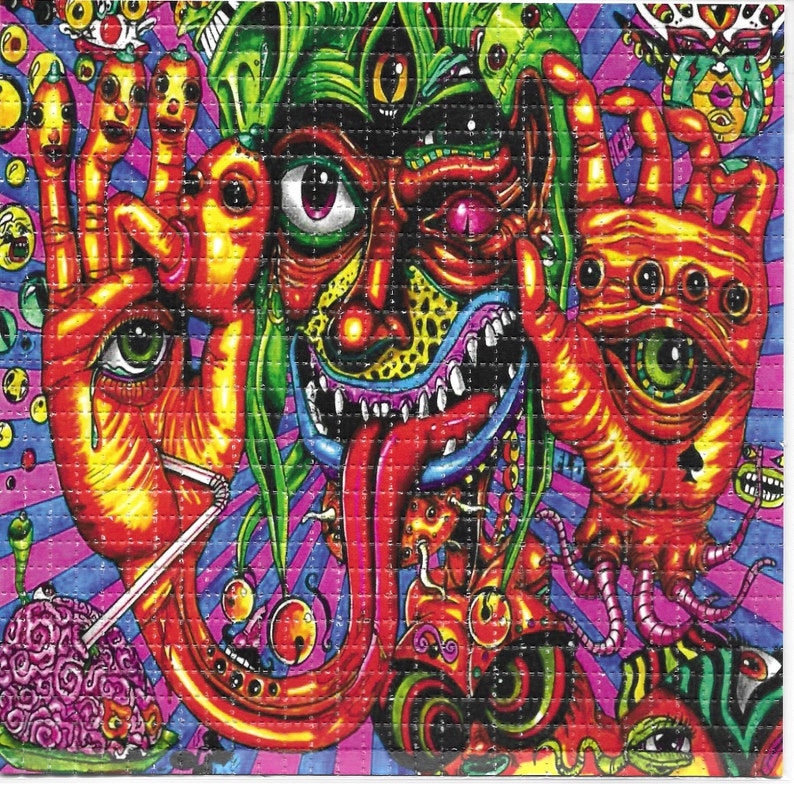 Monster LSD Blotter Art Psychedelic Acid Free Paper - Etsy