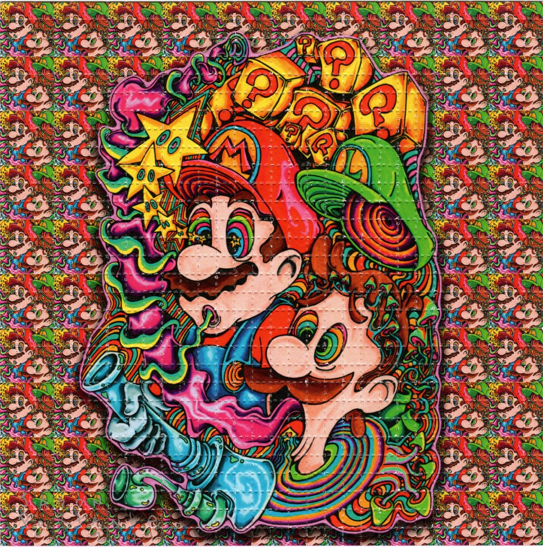 Mario Luigi Dab Tab by Jason Portante Signed and Numbered LSD Blotter ...