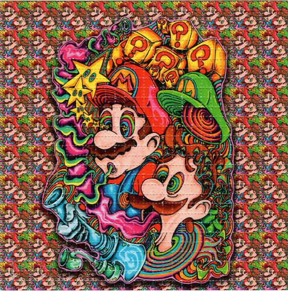 Mario Luigi Dab Tab by Jason Portante Signed and Numbered LSD | Etsy