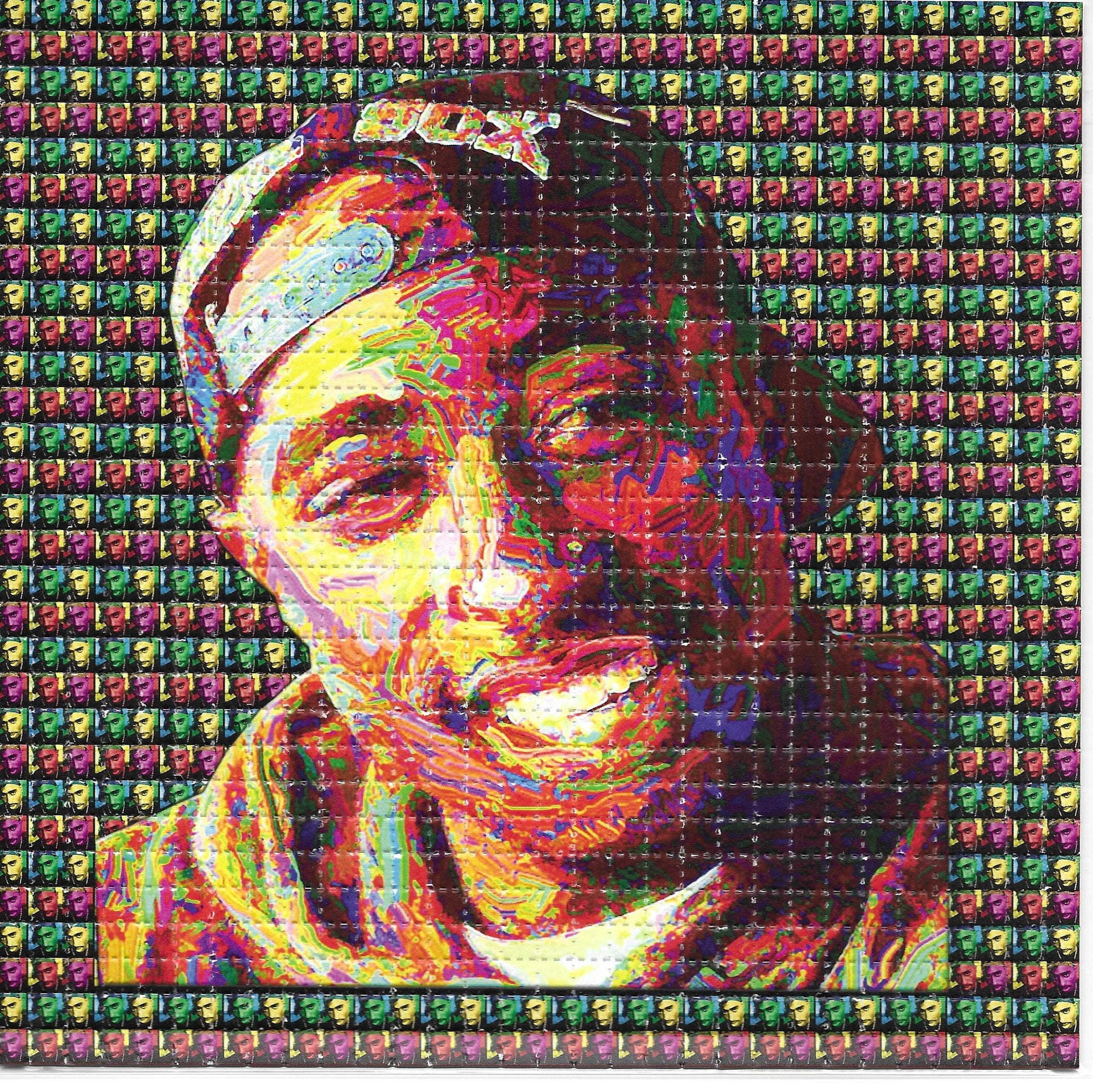 Tupac LSD Blotter Art Papel libre de ácido psicodélico - Etsy México