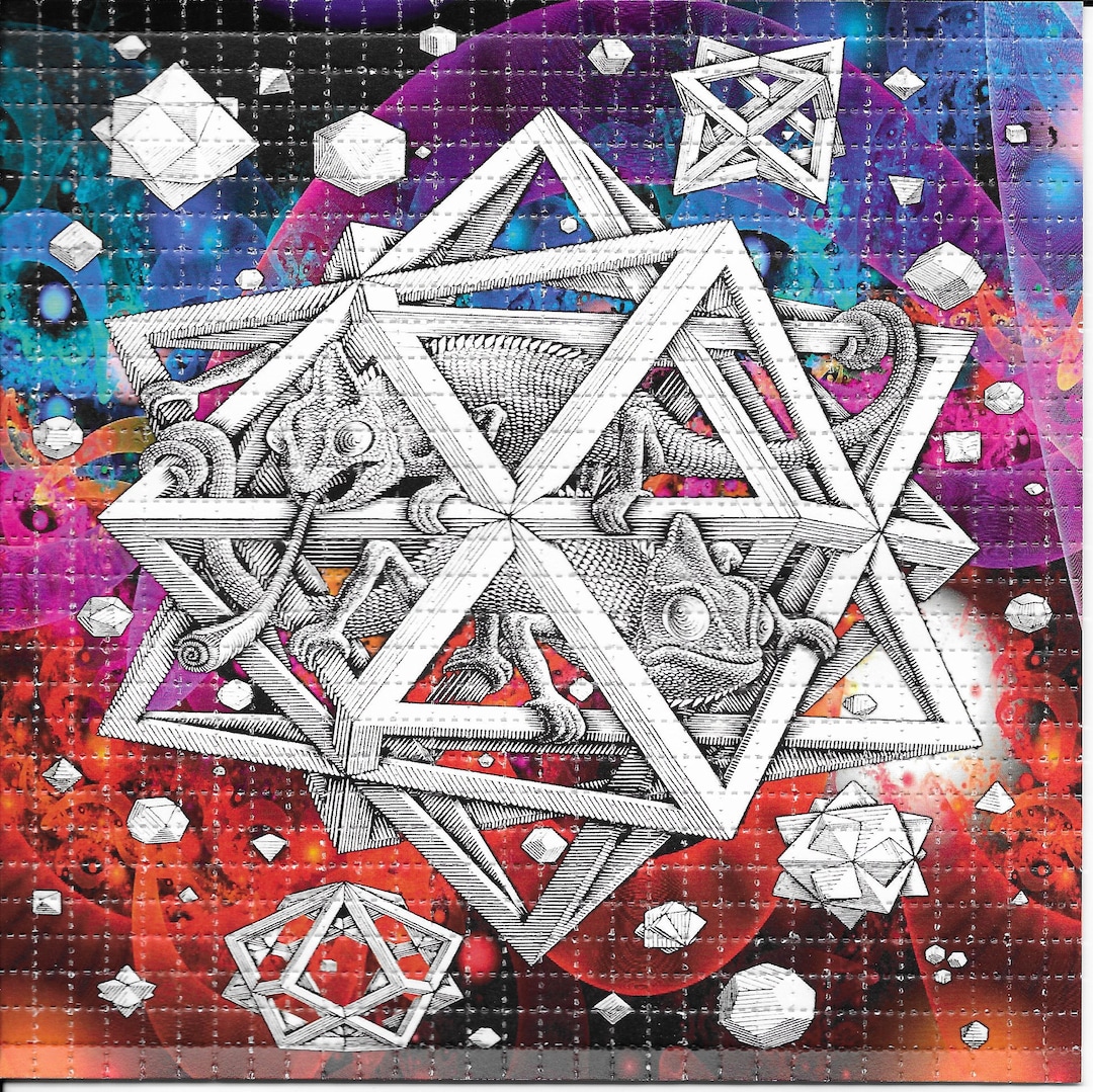 Lizard Prism LSD Blotter Art Psychedelic Acid Free Paper - Etsy