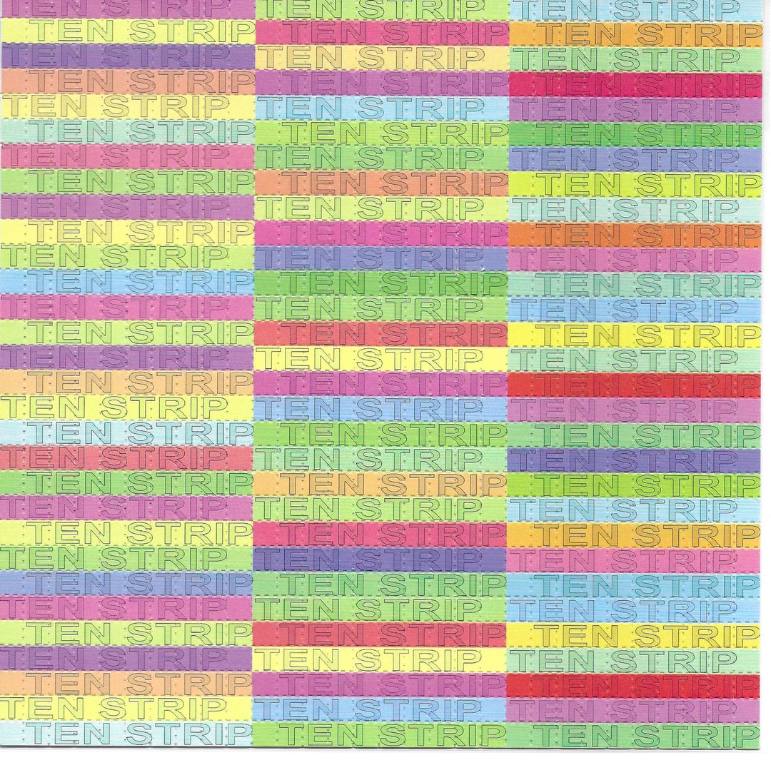 Ten Strip LSD Blotter Art Psychedelic Acid Free Paper - Etsy