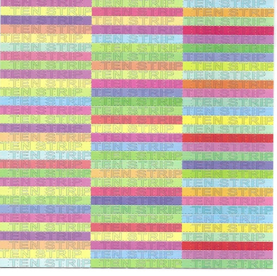 Ten Strip LSD Blotter Art Psychedelic Acid Free Paper | Etsy