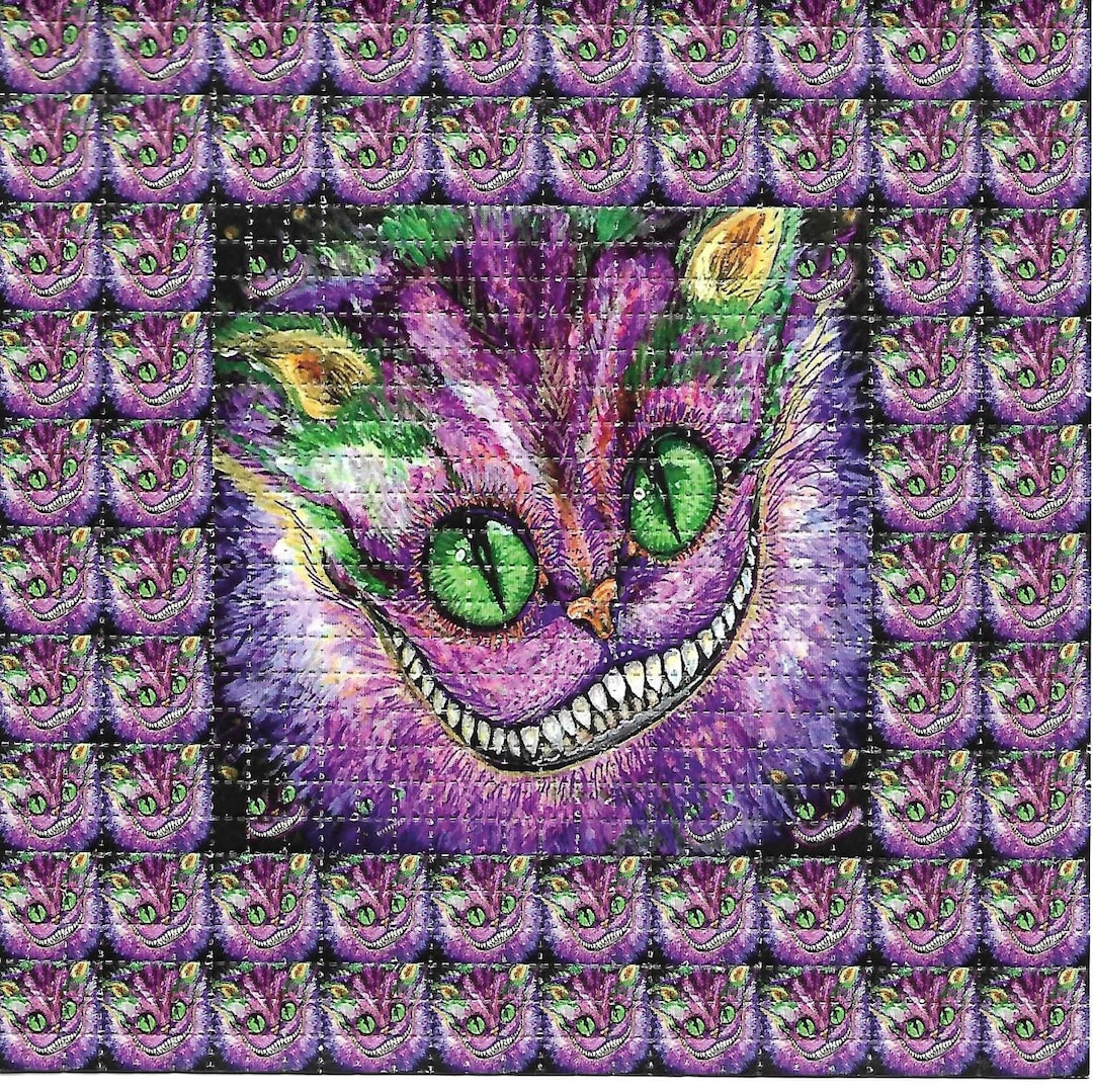 Grinning Cat LSD Blotter Art Psychedelic Acid Free Paper - Etsy
