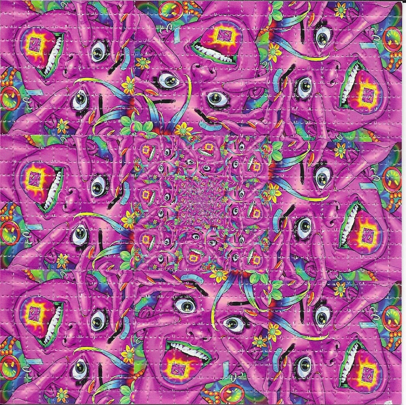Purple Flower Girl LSD Blotter Art Psychedelic Acid Free Paper - Etsy