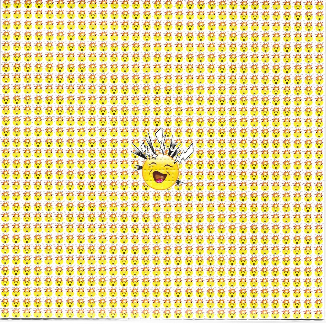 Bomb Smiley LSD Blotter Art Psychedelic Acid Free Paper - Etsy