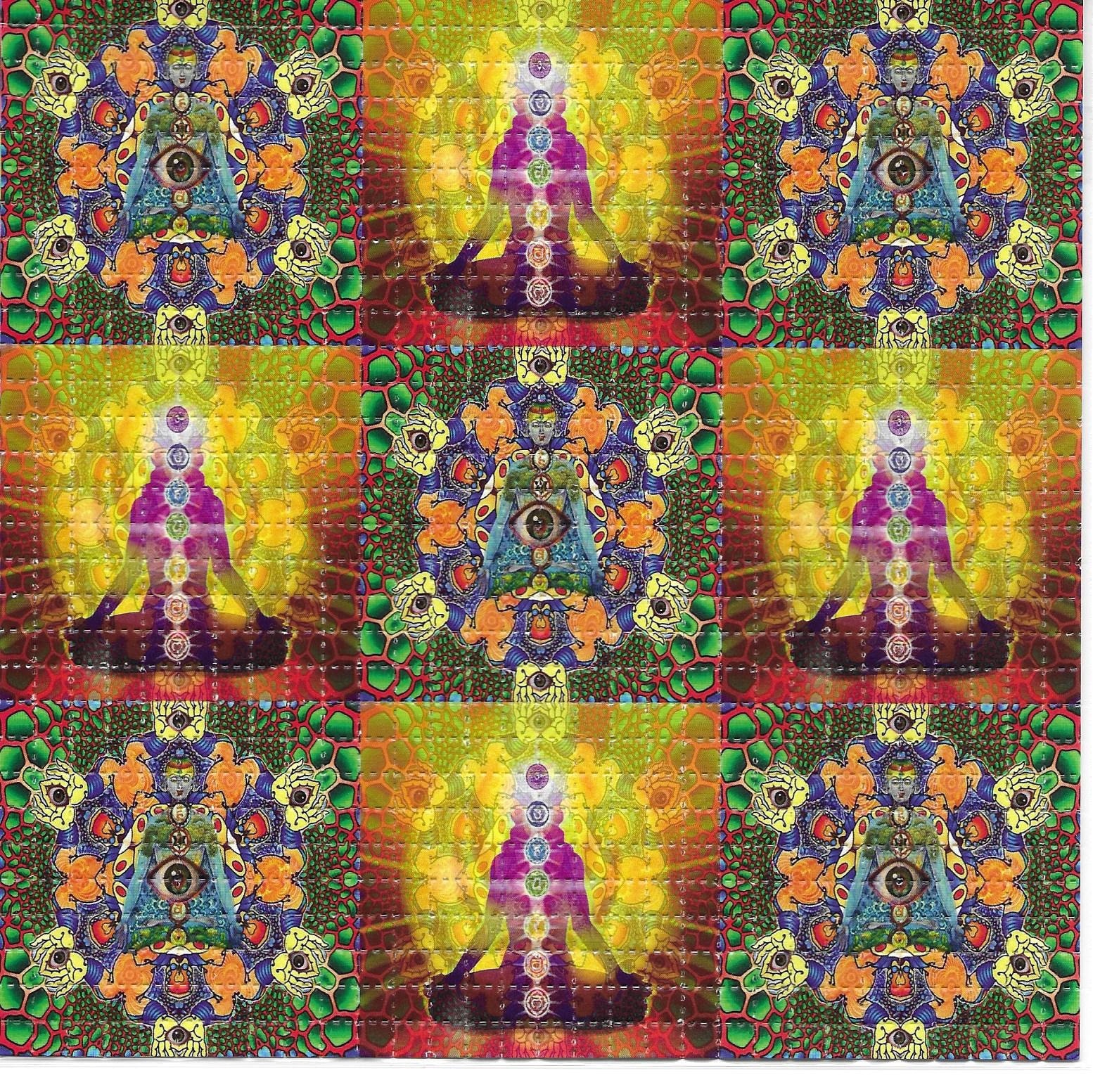 Meditación LSD Blotter Art Papel libre de ácido psicodélico - Etsy España