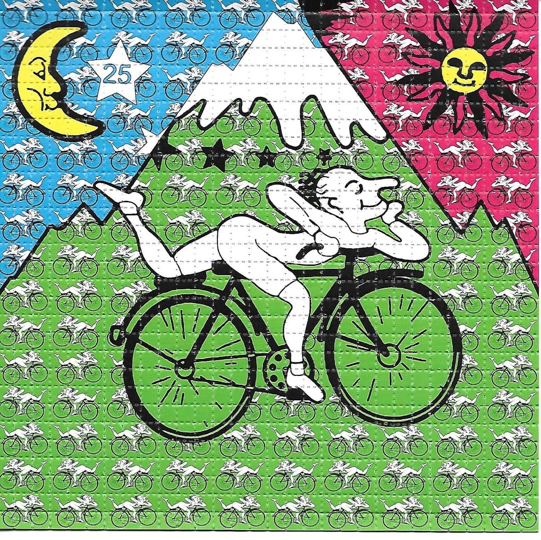 Hofmann Bike LSD Blotter Art Psychedelic Acid Free Paper - Etsy