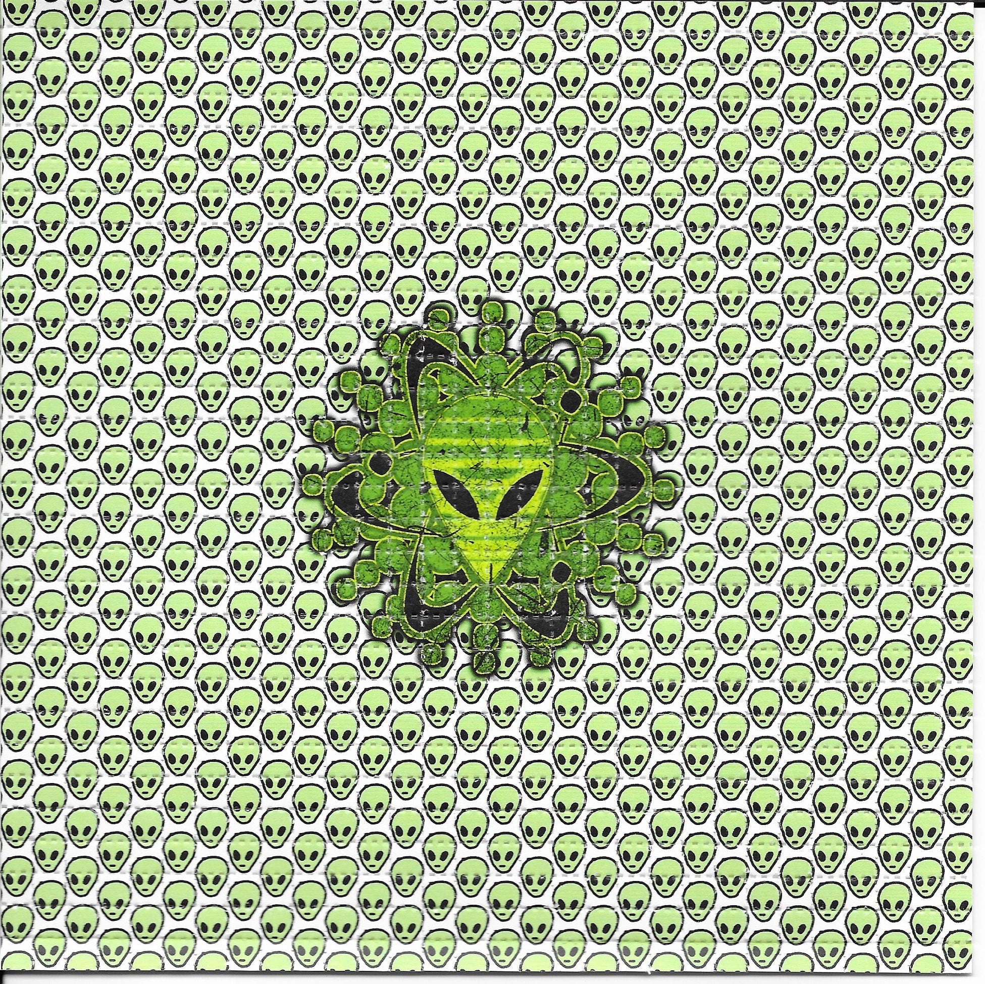 Green Alien LSD Blotter Art Psychedelic Acid Free Paper - Etsy