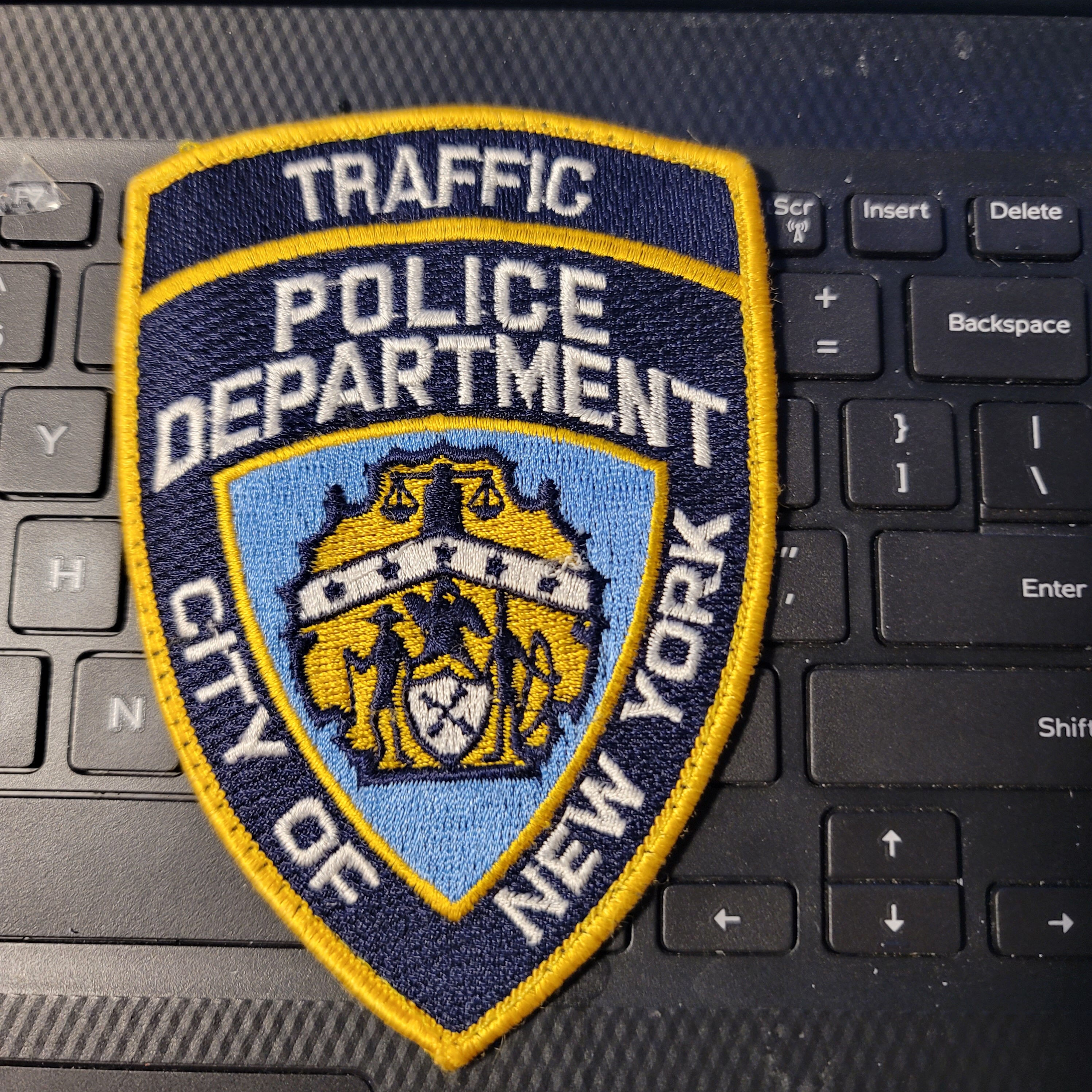 Vintage NYPD Traffic Division USED Off Uniform Patch Real | Etsy