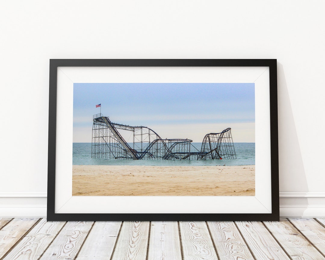 Superstorm Sandy in Seaside Heights Art Print - Interior Design - Local ...