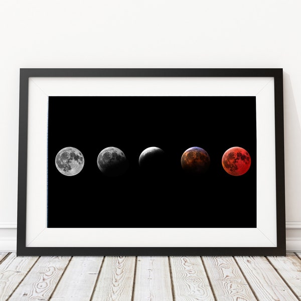 Blood Moon Art Print - Etsy