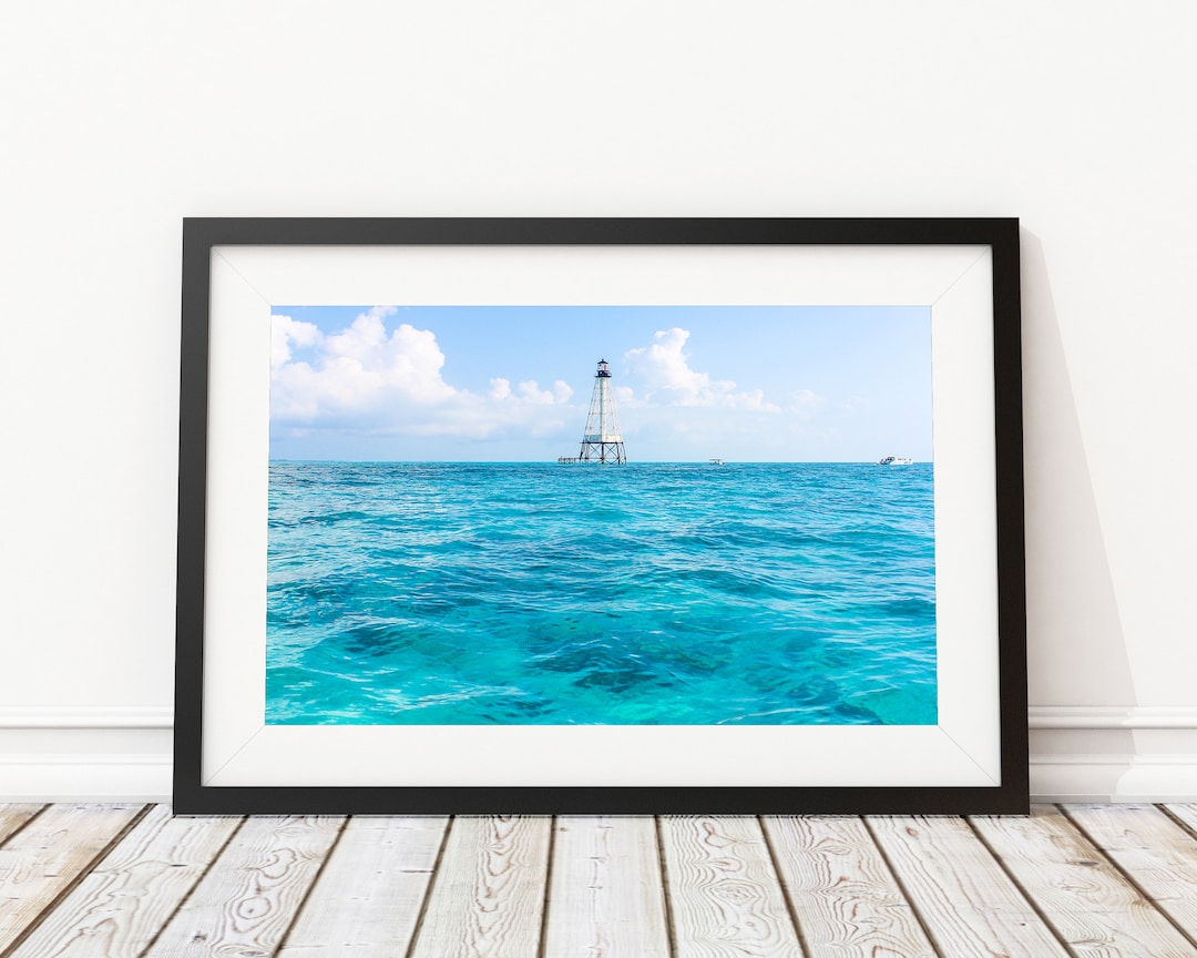 Islamorada Alligator Reef Lighthouse Art Print - Interior Design ...