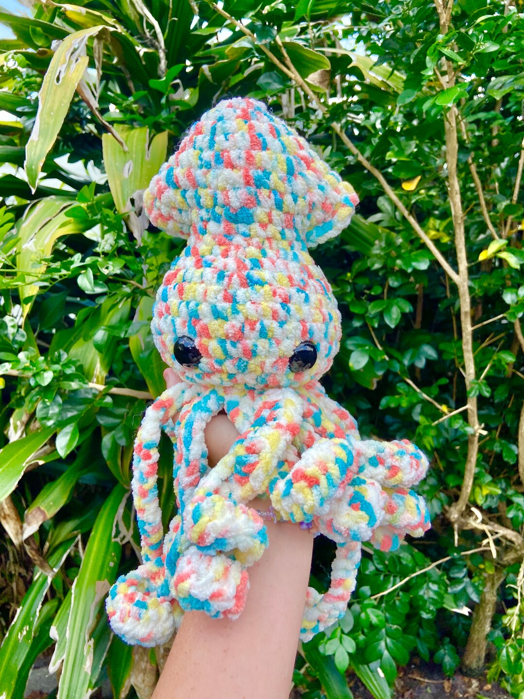 Handmade Crochet Confetti Squid Plush / Plushie - Etsy