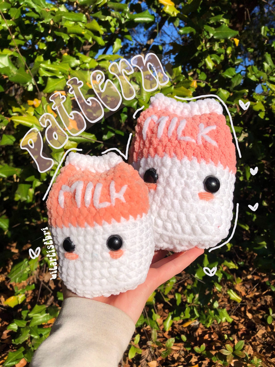 Handmade Crochet Amigurumi Milk Carton Pattern PDF - Etsy