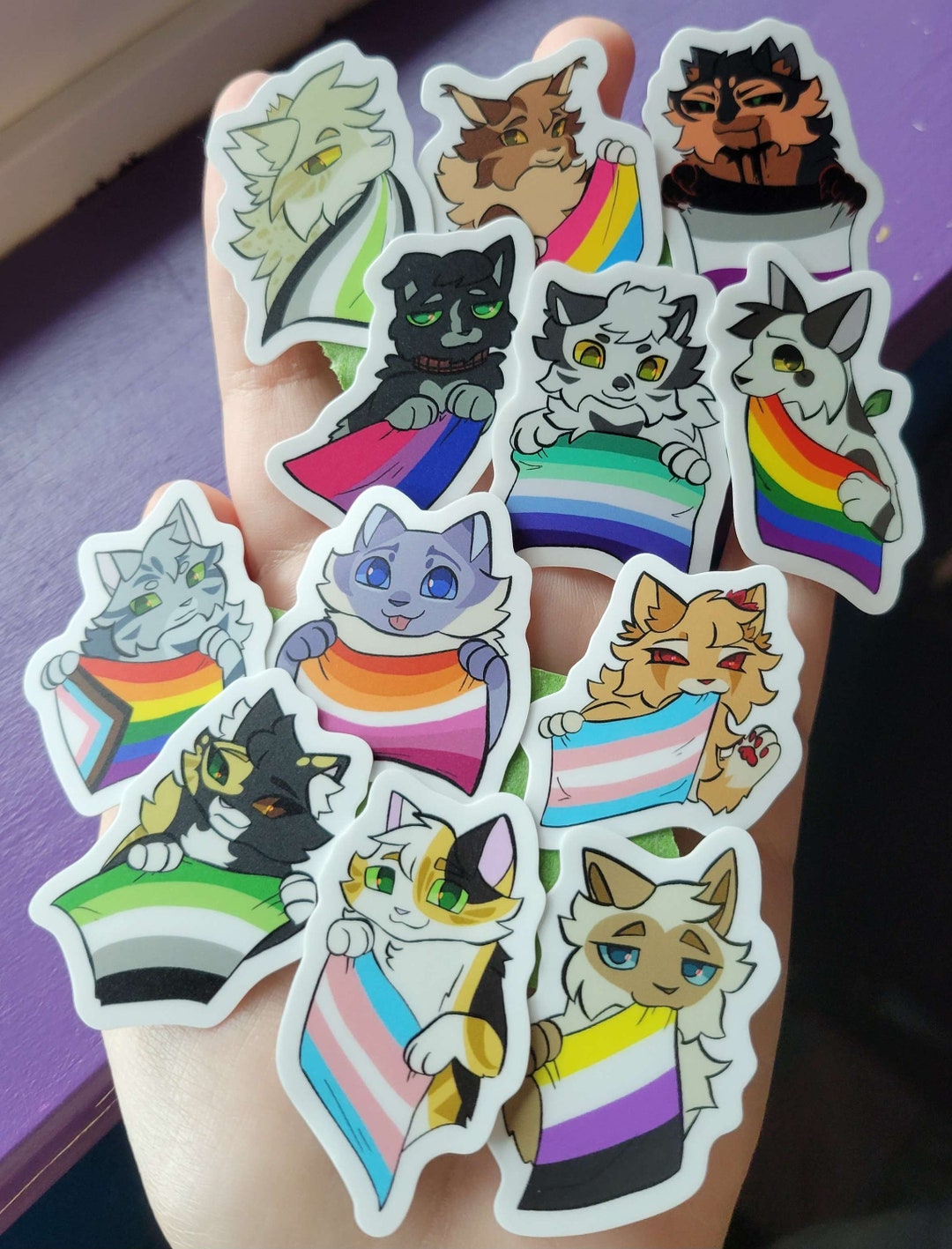 Pride Stickers | the Exiled Cats - Etsy