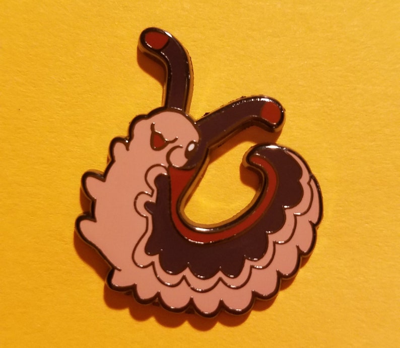Velvet Worm Enamel Pin - Etsy