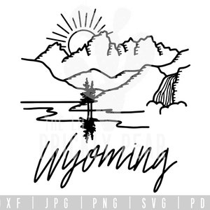 Wyoming SVG Cut File for Cricut/silhouette Wyoming - Etsy