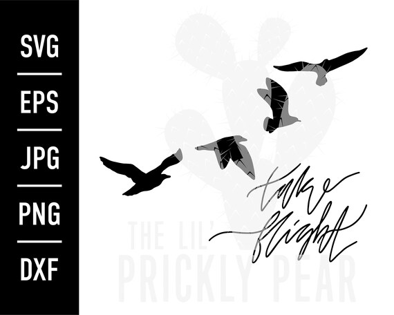 Take Flight SVG Flying Birds Printable JPG - Etsy