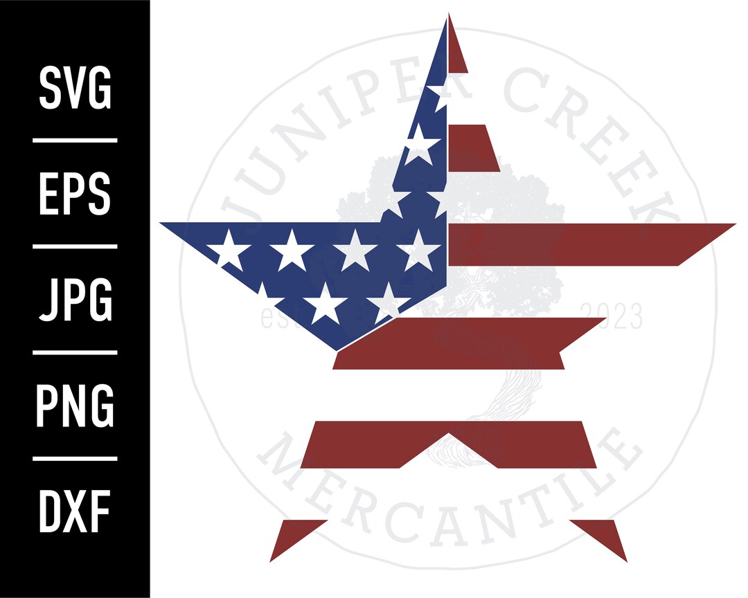 USA Flag Star SVG | Printable JPG - Etsy