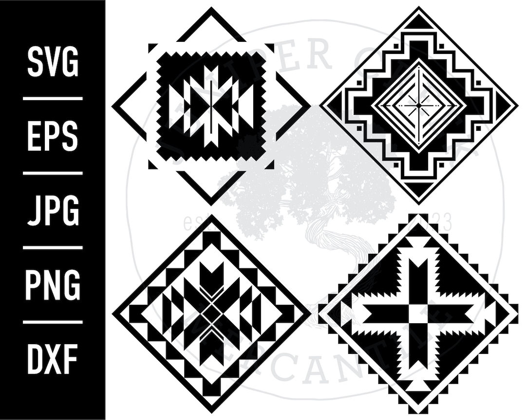 Western Style Tiles SVG | Printable JPG - Etsy