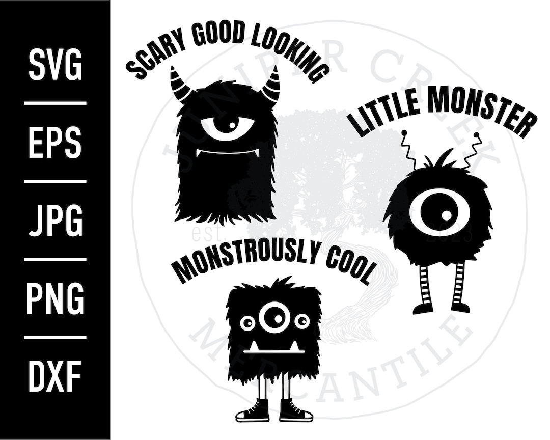Monsters SVG | Printable JPG - Etsy