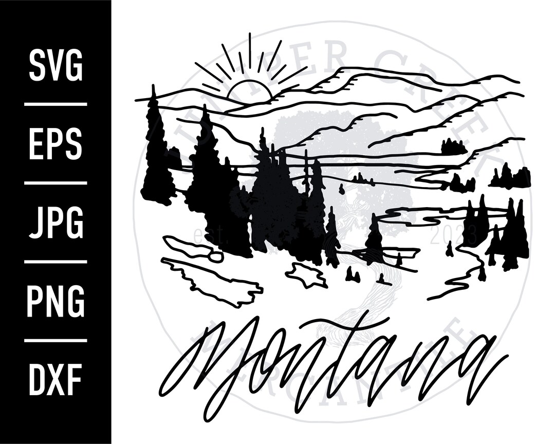 Montana SVG | Printable JPG - Etsy