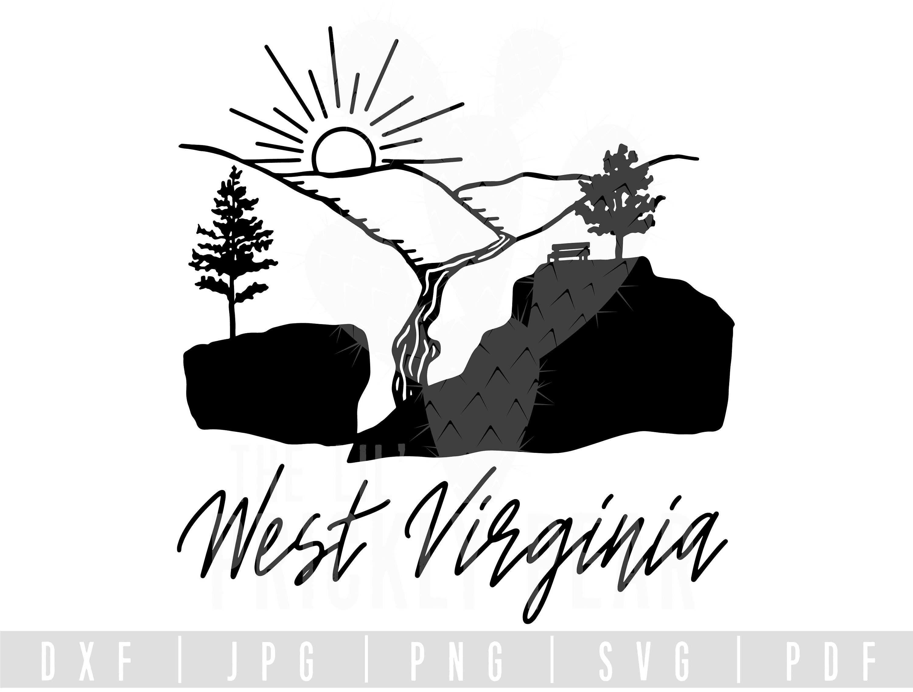 West Virginia SVG Printable JPG | Etsy