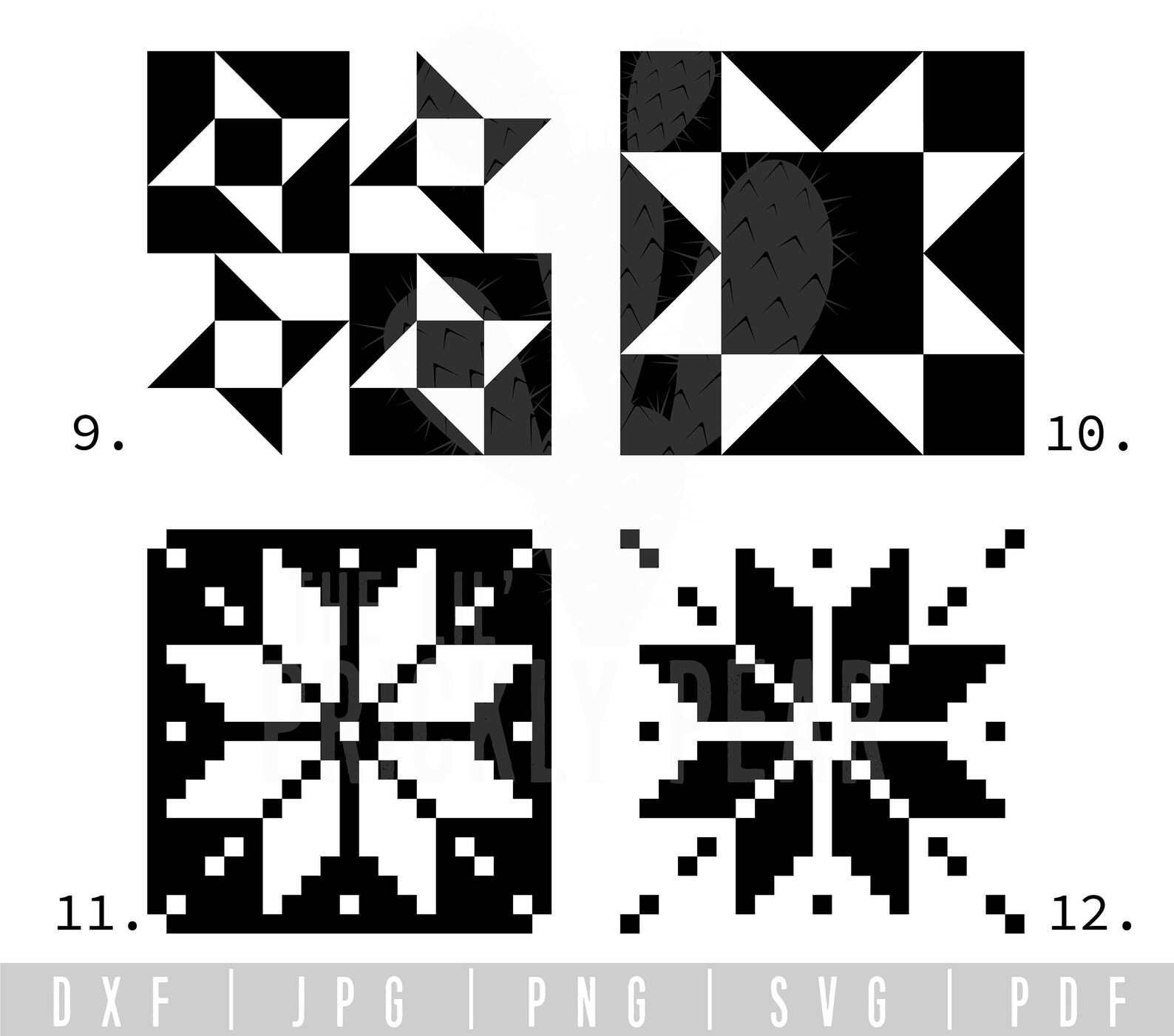 16 Quilt Blocks SVG Bundle Printable JPG Files - Etsy Canada