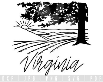 Blue Ridge Mountains Svg - Etsy