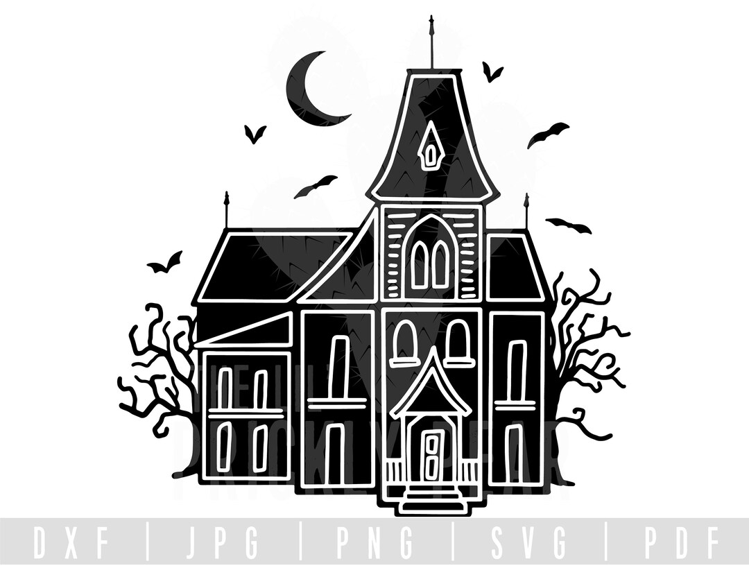 Haunted Mansion SVG | Halloween Printable - Etsy