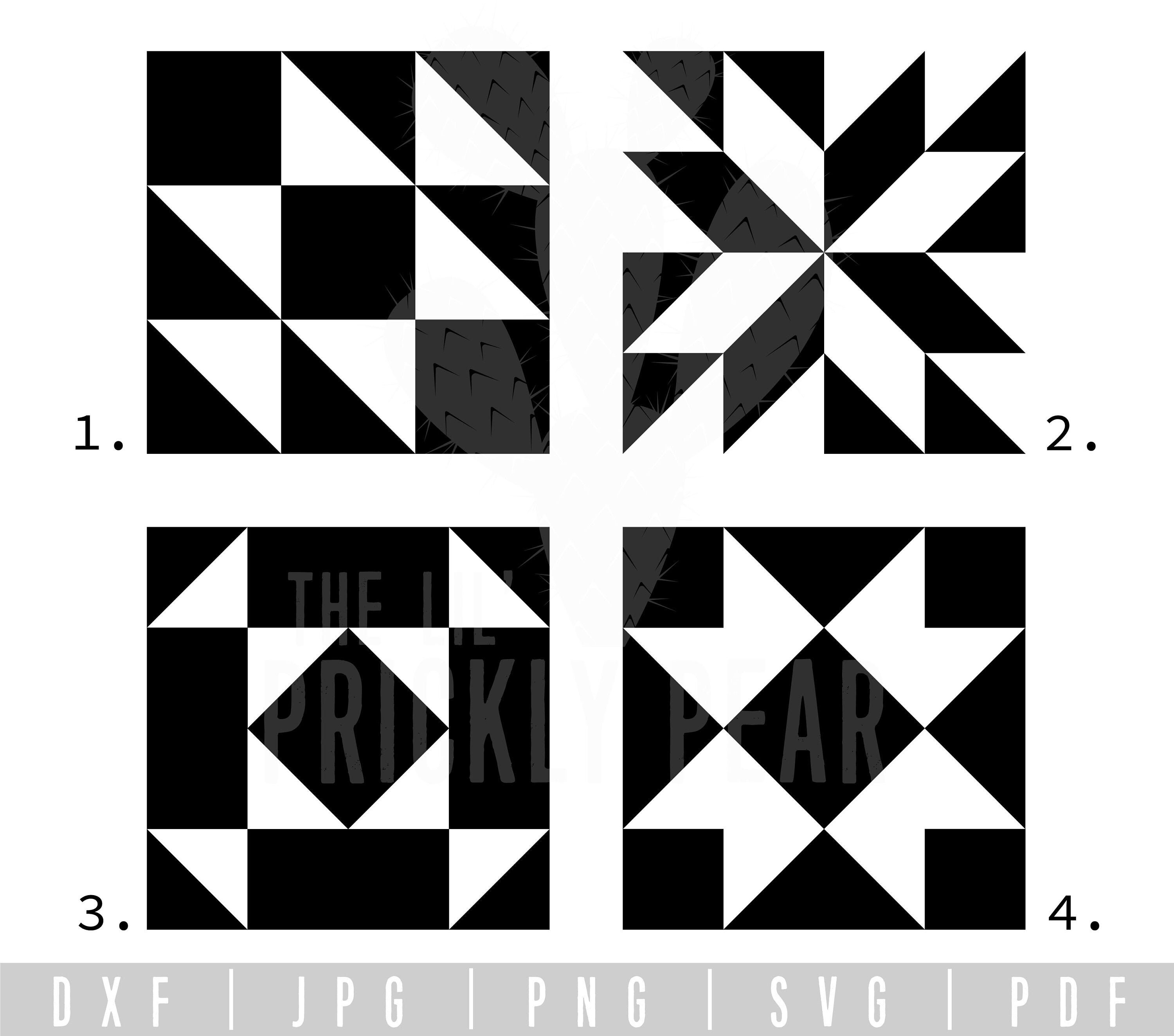 16 Quilt Blocks SVG Bundle Printable JPG Files - Etsy