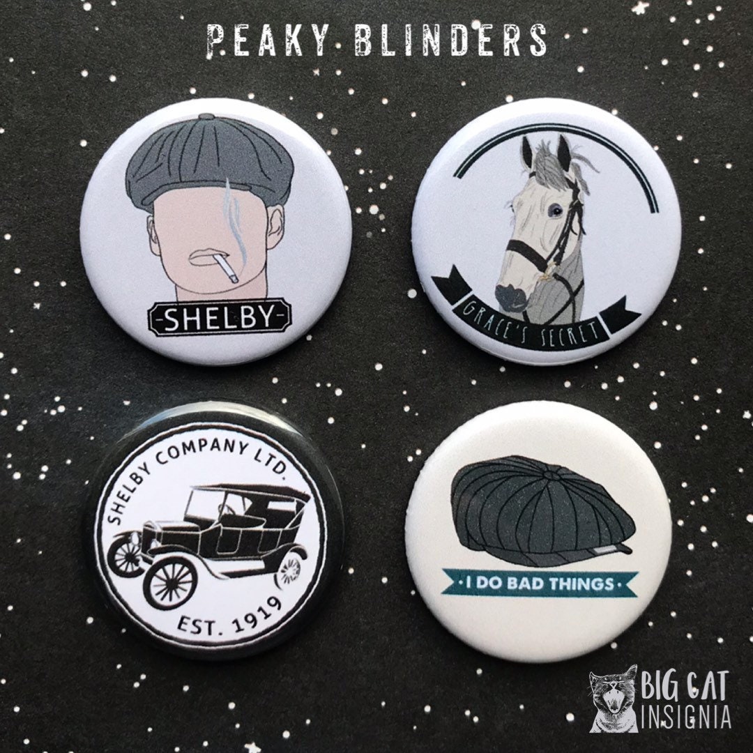 Peaky Blinders Pins | Peaky Blinders Pins | Magnets | Tommy Shelby ...
