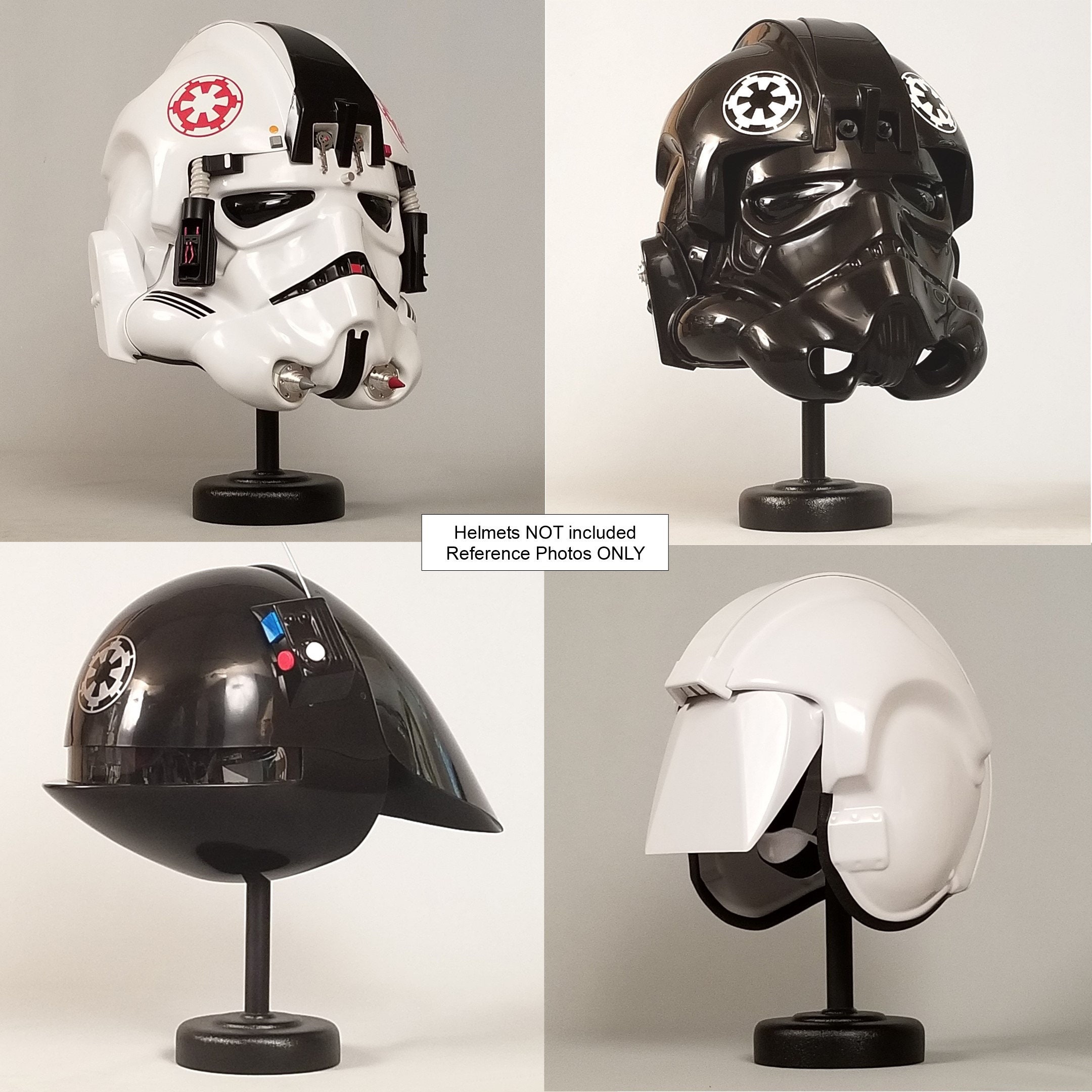 Black Helmet Stand. Fits Most Helmets. star Wars HALO G.I. | Etsy