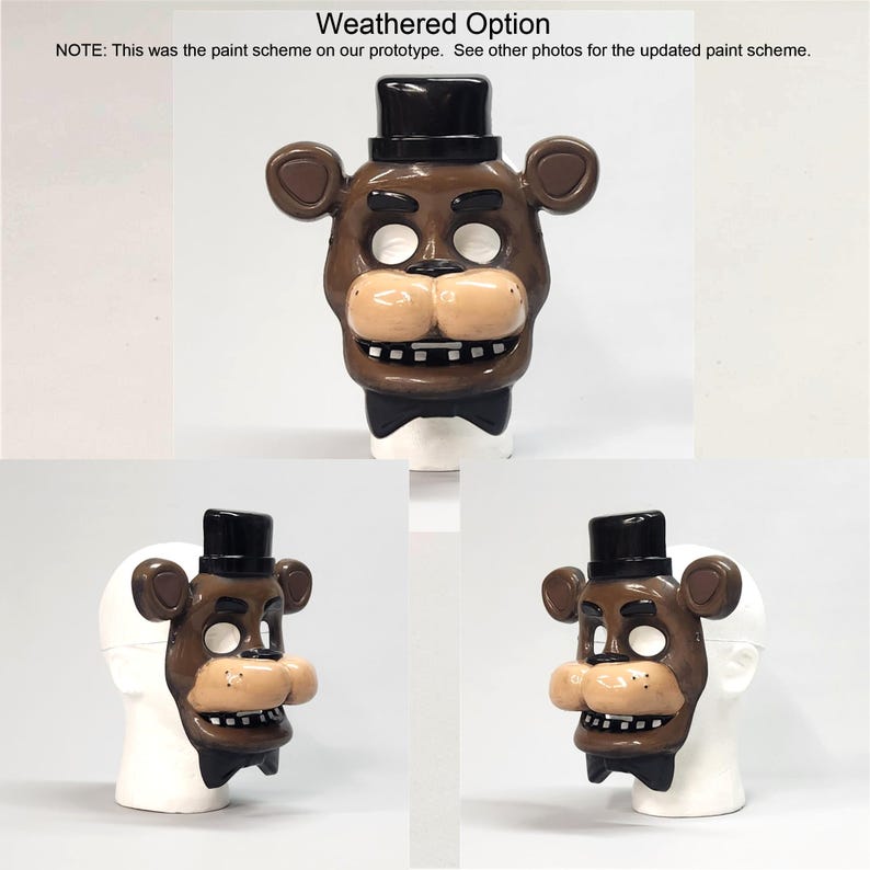 Five Nights at Freddy's Freddy Fazbear Inspired Fan Made Mask - Etsy