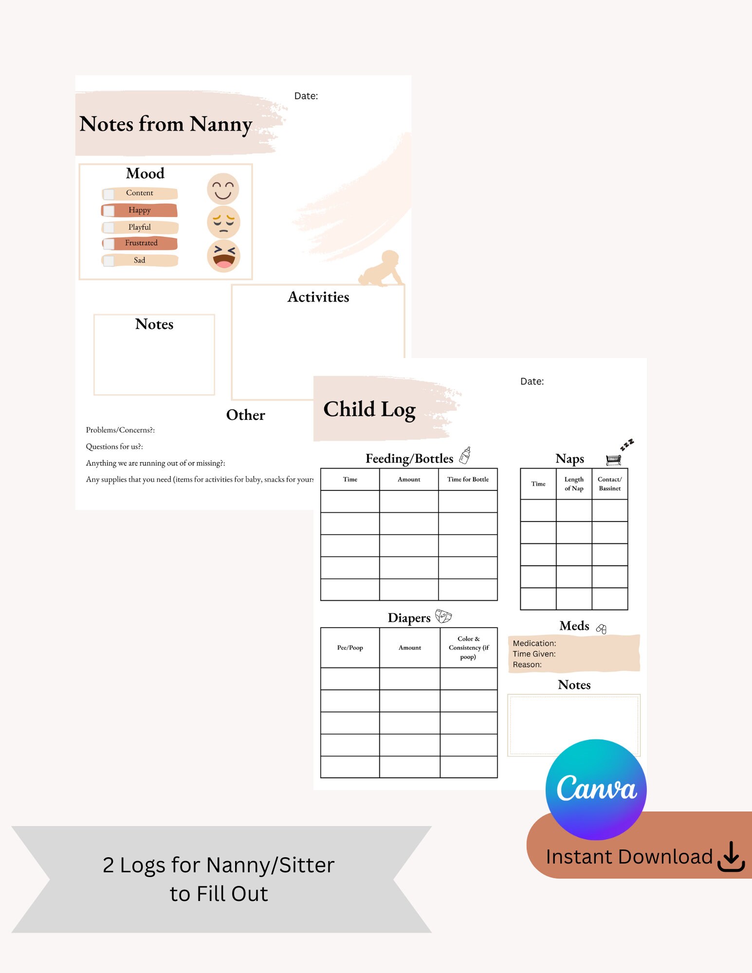 Nanny Handbook | Nanny Binder - Etsy