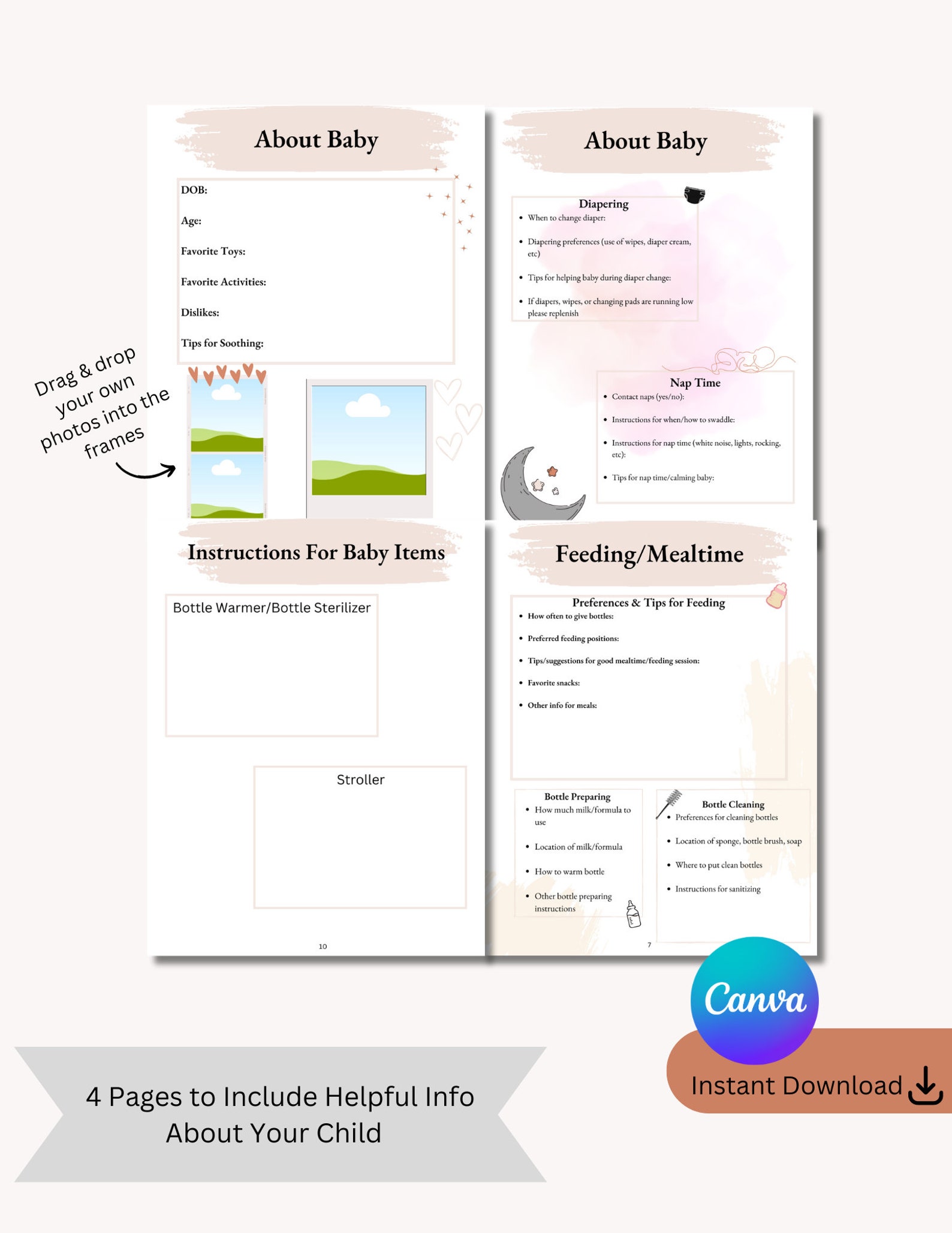 Nanny Handbook | Nanny Binder - Etsy