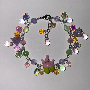 Twinkle Twinkle - Handmade Beaded Cartoon-inspired Bracelet *silver or ...