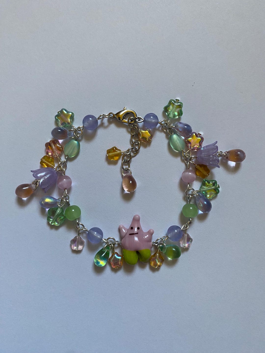 Twinkle Twinkle - Handmade Beaded Cartoon-inspired Bracelet *silver or ...