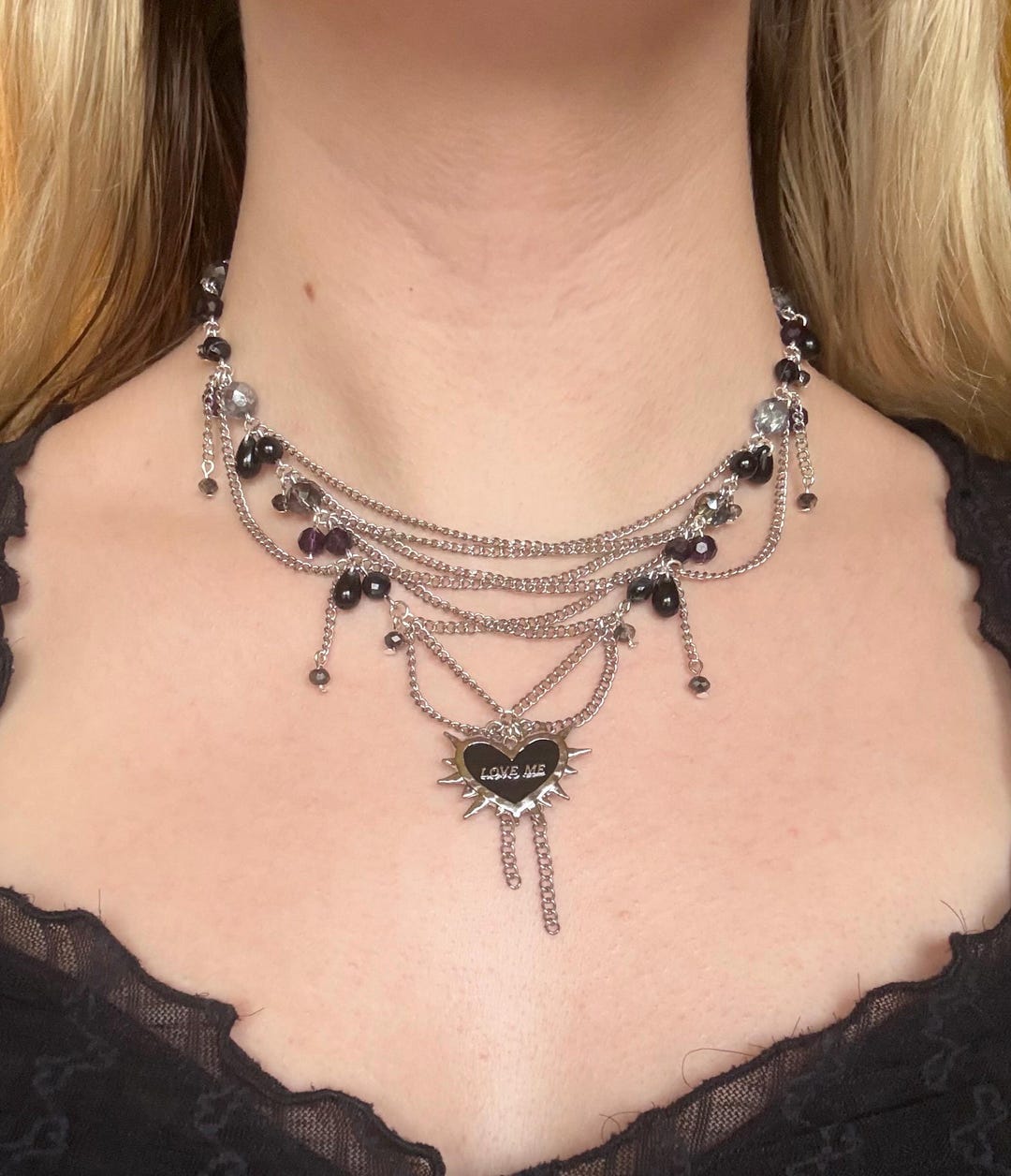 Boudoir - Handmade Corset-inspired Chain Necklace - Etsy