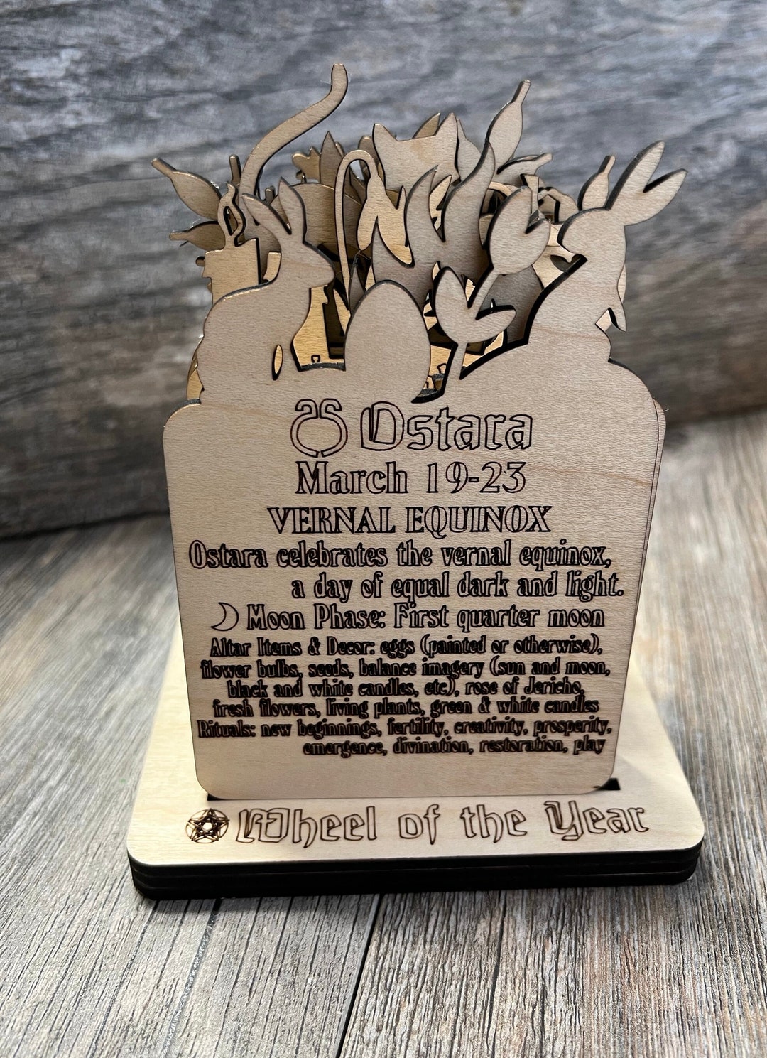 Witch’s Wheel of the Year Wood Calendar | Color Yourself| Witch’s ...