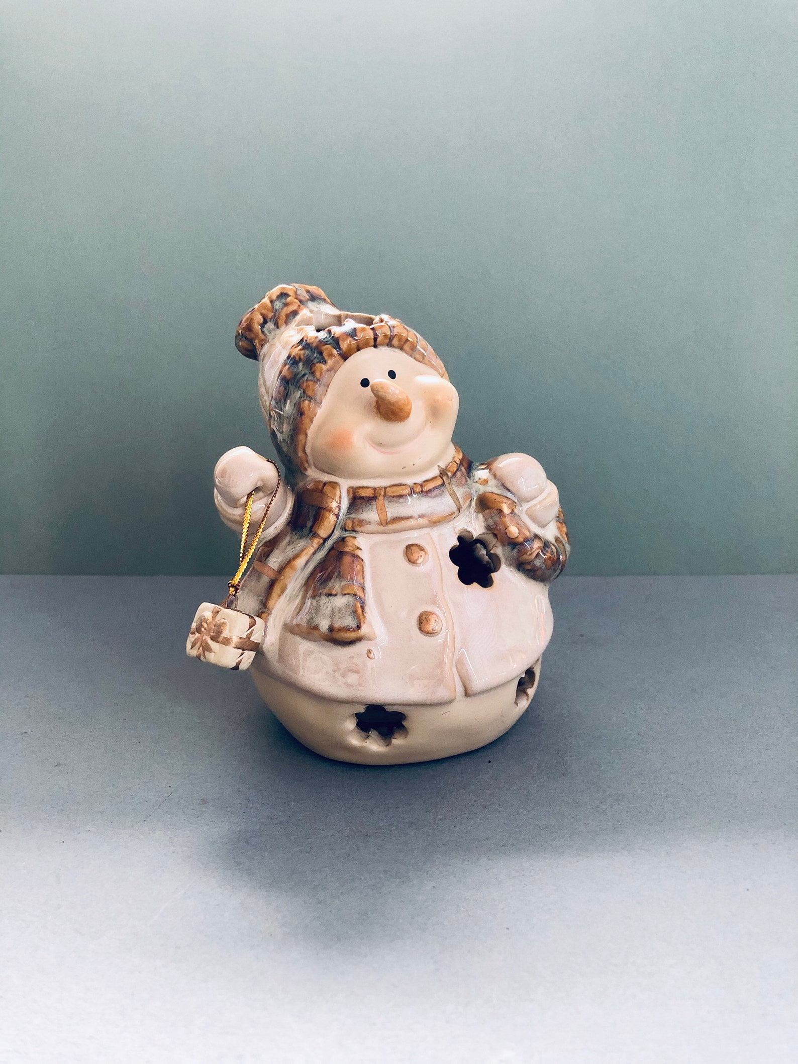 Snowman Tea Lite Holder Tii Collection 1 of 4 Piece Set C7904 Vintage ...