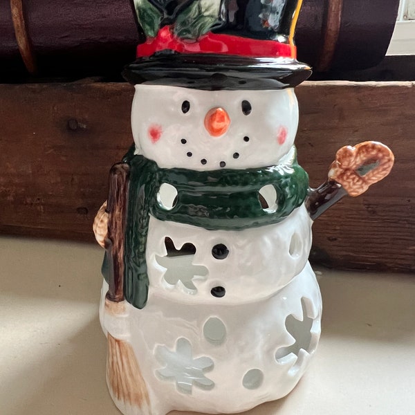 Snowman Tea Light - Etsy