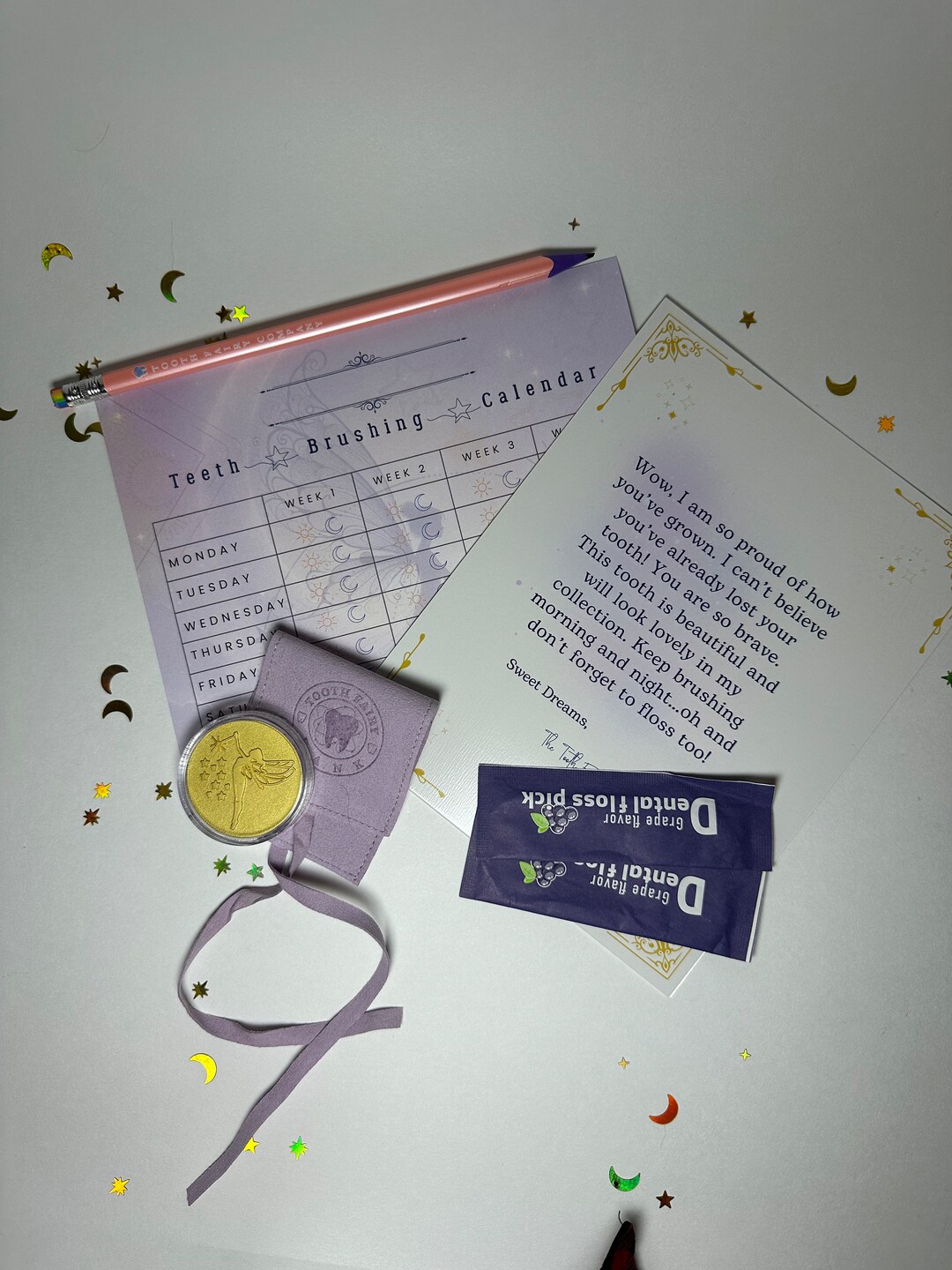 Tooth Fairy Play Set With golden Coin - Etsy